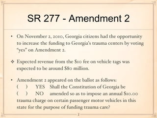The Trauma System in Georgia | PPT