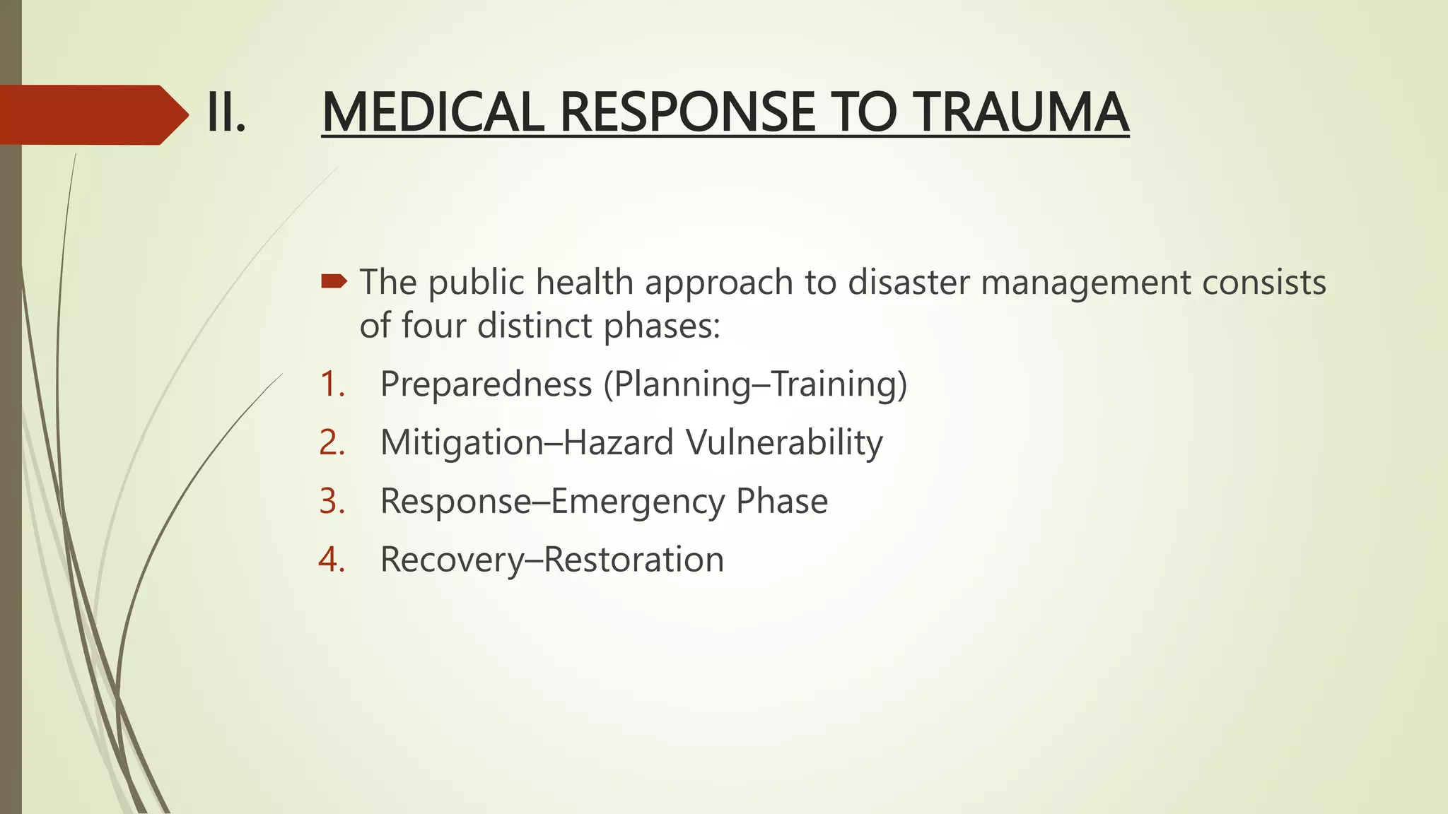 Response to Trauma And Blast and Gunshot Injuries | PPTX