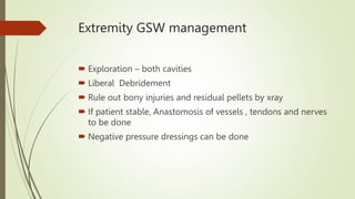 Response to Trauma And Blast and Gunshot Injuries | PPTX