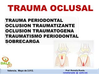 Trauma Oclusal Periodoncia | PPTX