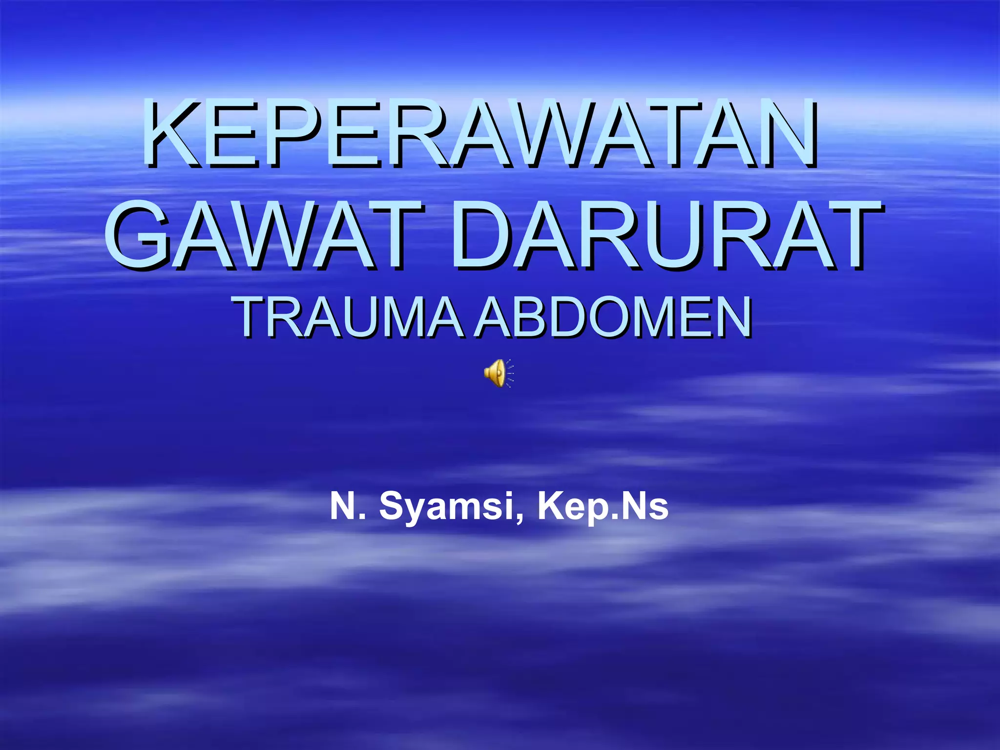 Trauma abdomen | PPT