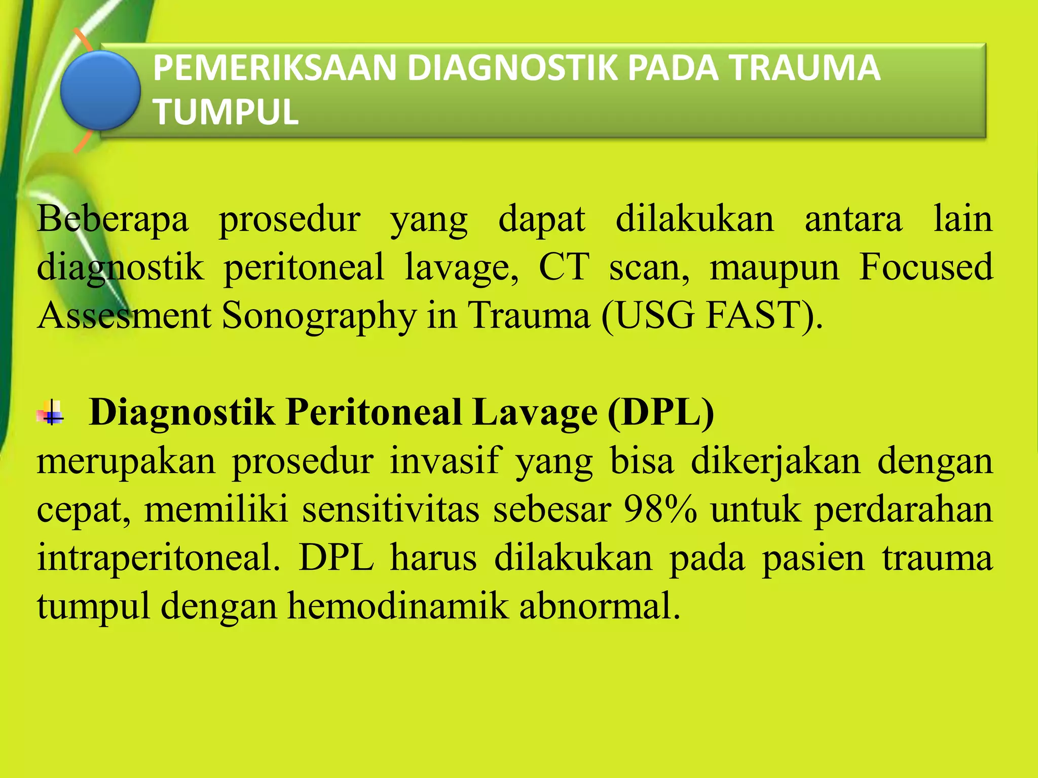 Trauma abdomen | PDF