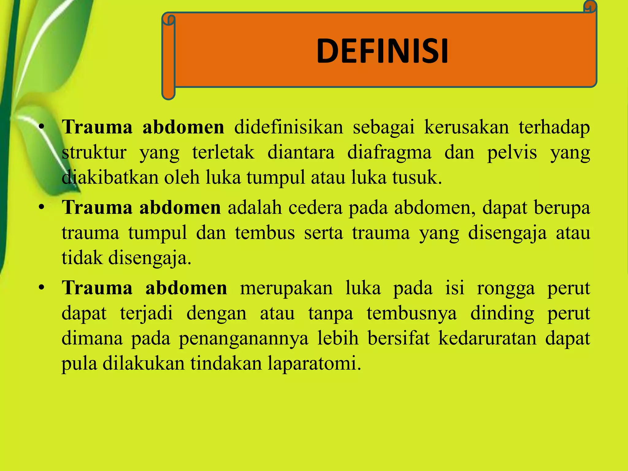 Trauma abdomen | PDF