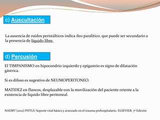 Traumatismo de abdomen en Pediatría | PPTX