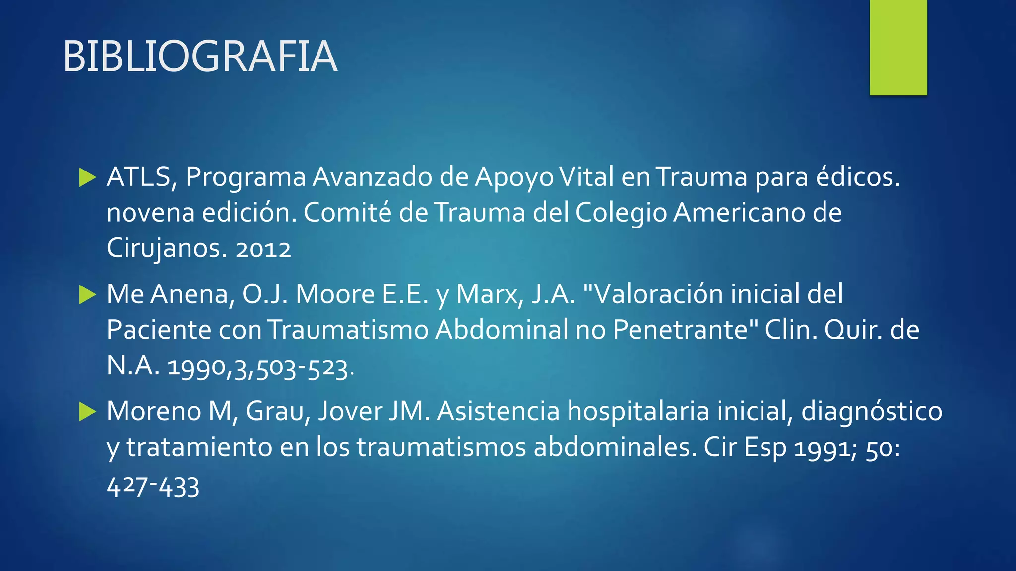 Trauma abdominal ATLS | PPTX | Death, Injury, or Military Conflict ...