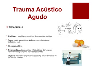 Trauma acústico | PPTX