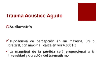 Trauma acústico | PPTX