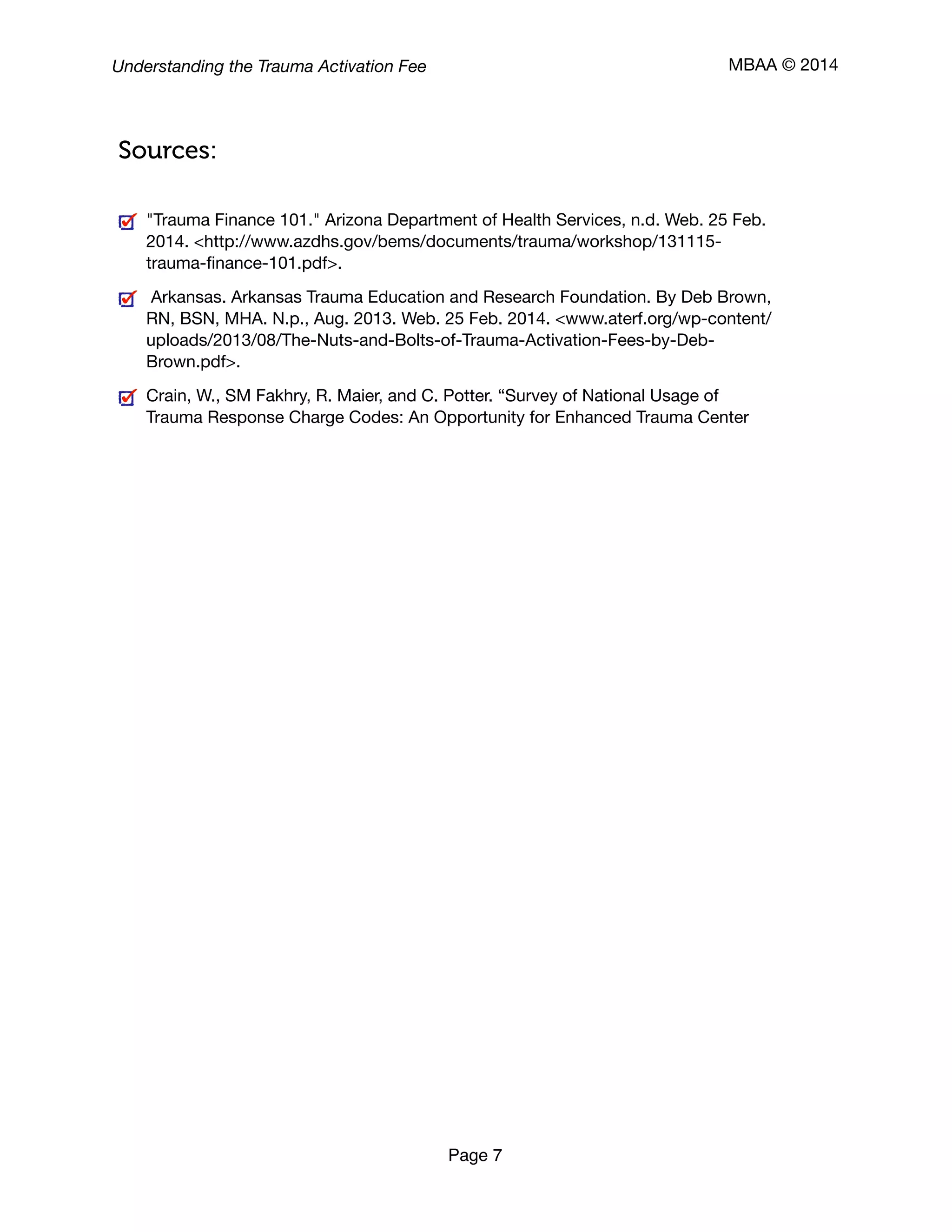 Understanding the Trauma Activation Fee | PDF