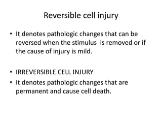 Trauma and cellular injury in pathophysiology | PPTX