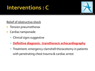 Trauma and critical care | PPTX