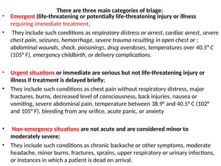 TRAUMA AND EMERGENCY triage NURSING.1.ppt
