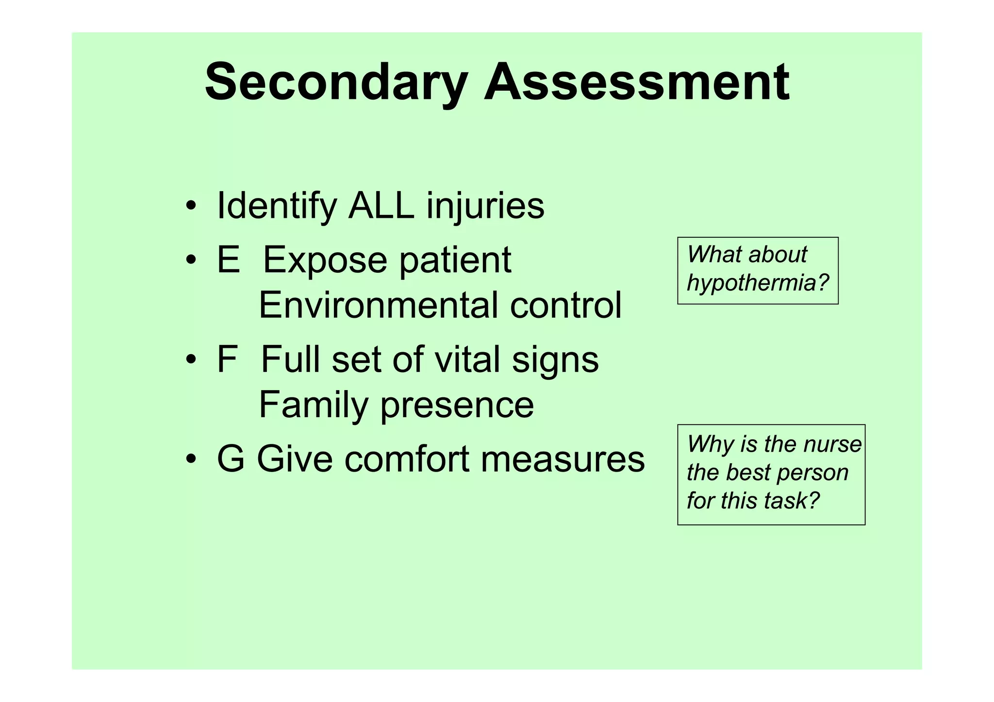 Trauma Assessment | PDF