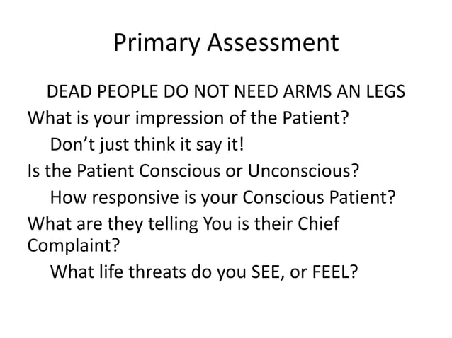 Trauma Assessment Introduction | PPT