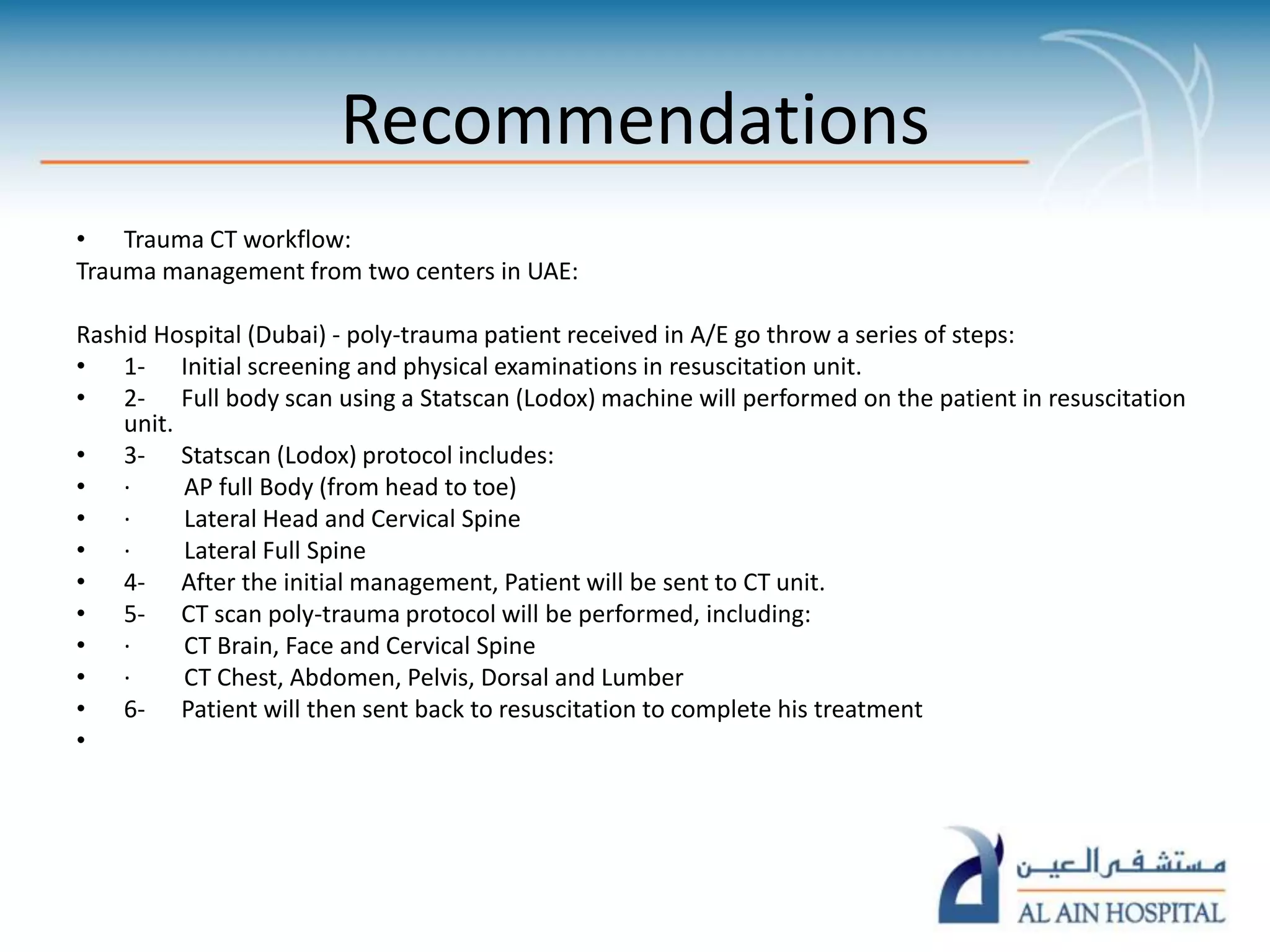 Trauma audit presentation | PPTX