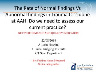 Trauma audit presentation | PPT | Free Download