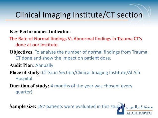 Trauma audit presentation | PPTX