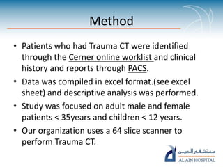 Trauma audit presentation | PPT | Free Download