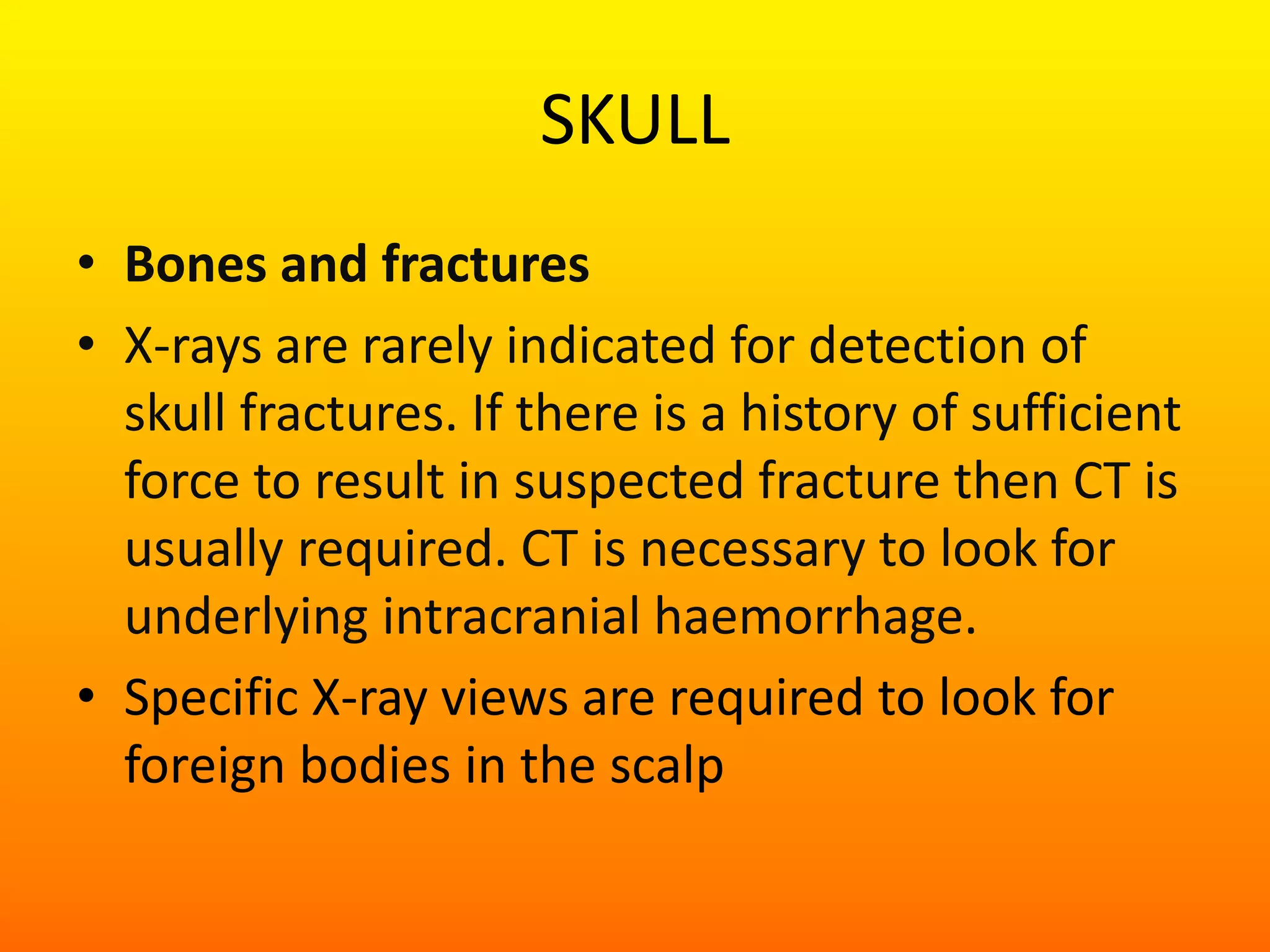 Trauma axial skeleton Dr. Muhammad Bin Zulfiqar | PPTX