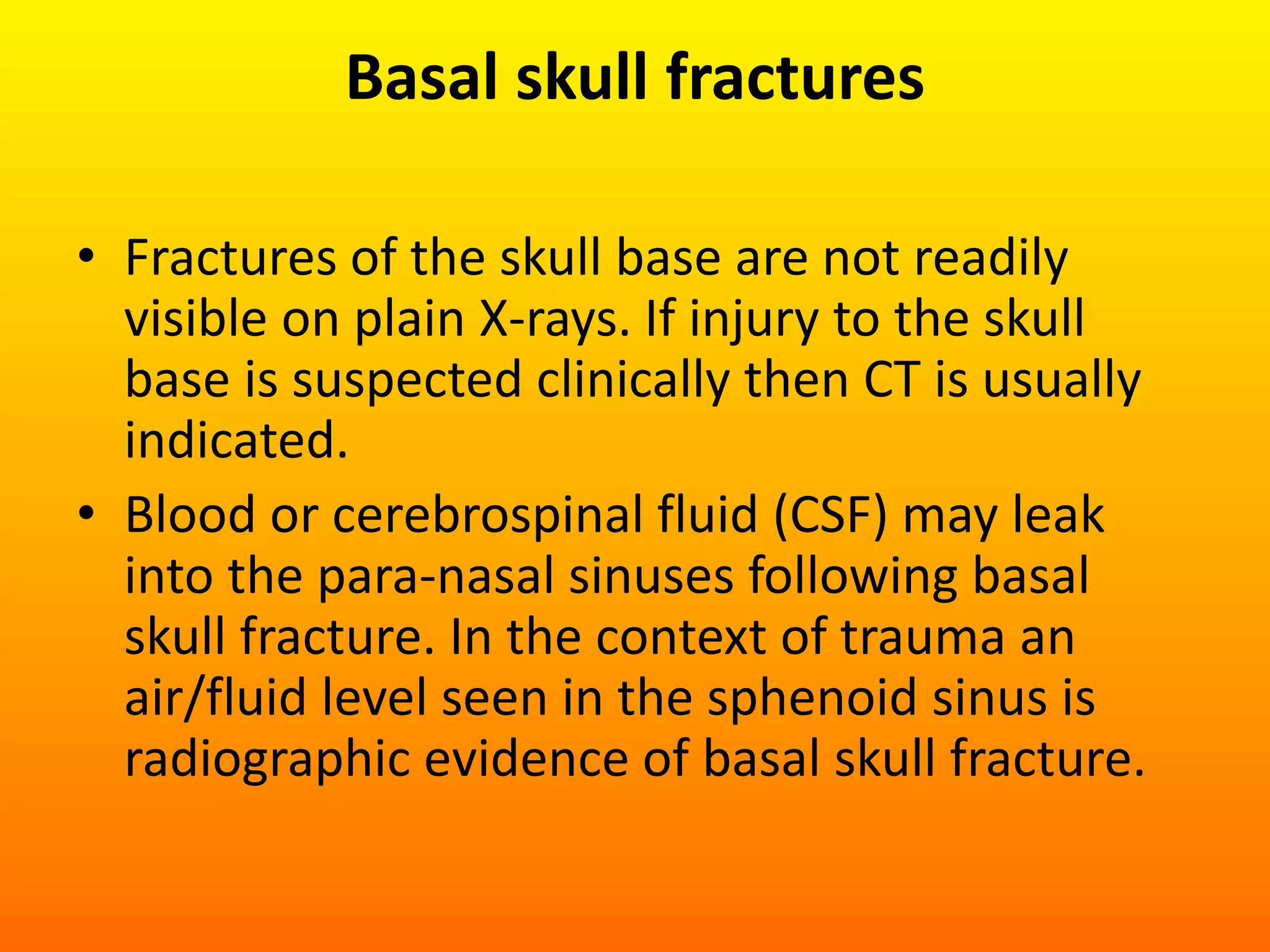 Trauma axial skeleton Dr. Muhammad Bin Zulfiqar | PPTX