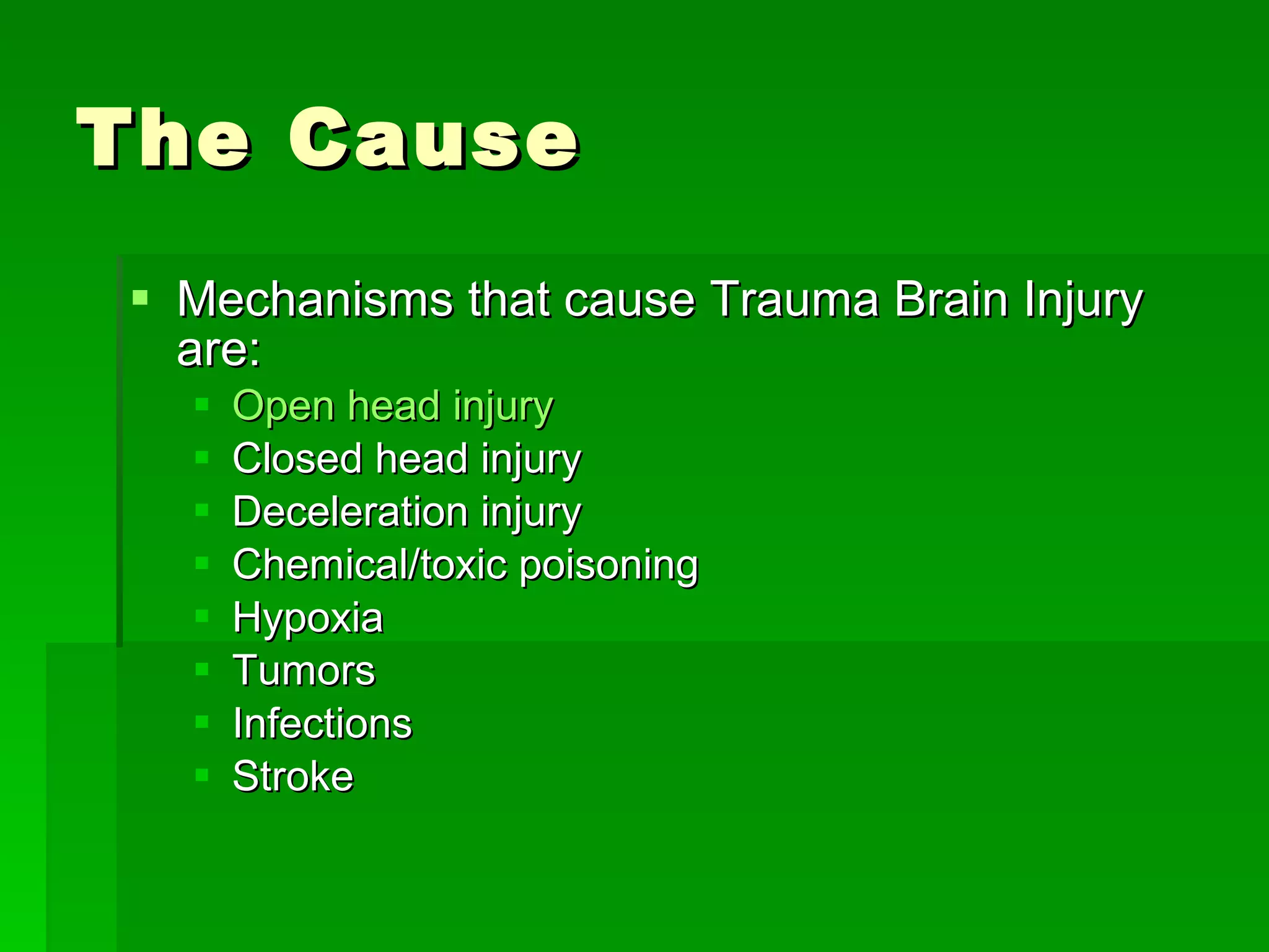 Trauma Brain Injury Pp | PPT