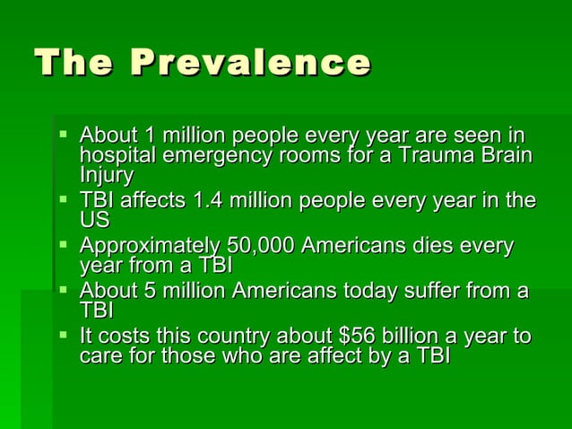 Trauma Brain Injury Pp | PPT