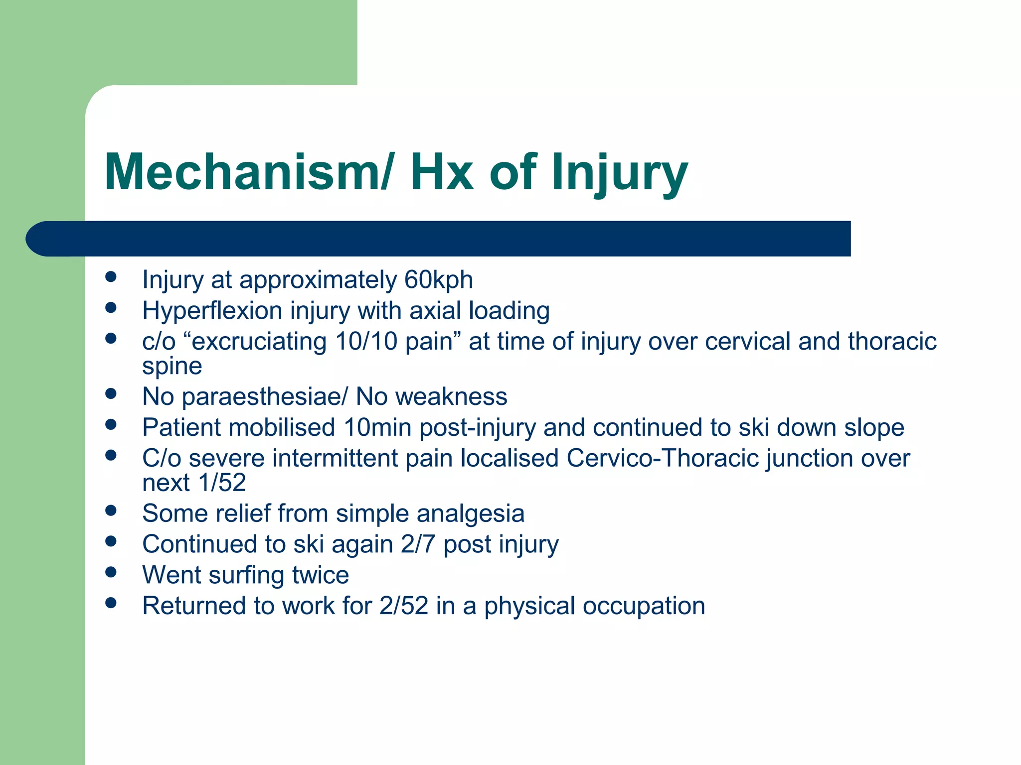 Spinal Trauma: The Legend of the C-Spine Collar - A Case Report | PPT