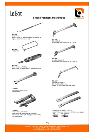 LeBord TRAUMA Instruments Catalogue. | PDF