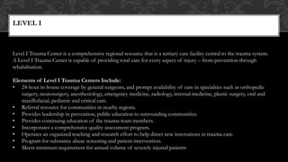 Trauma center | PPTX