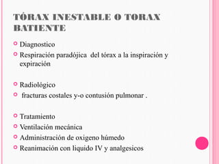 Trauma toracio cirugia | PPT