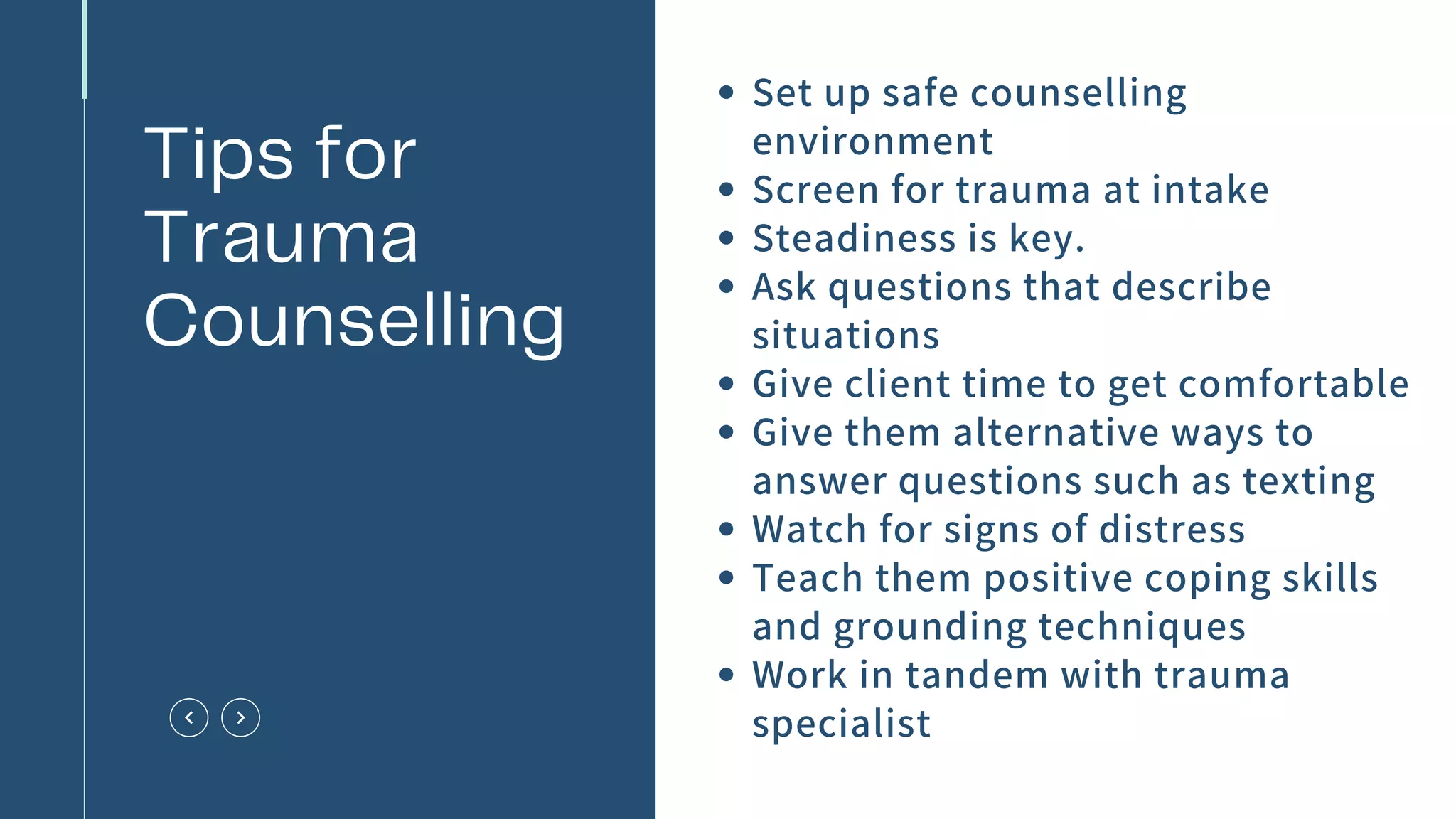 Trauma-Informed Counselling - Tasmin Kurien | PDF