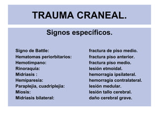 Trauma craneal. | PPT