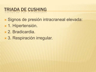 Trauma craneoencefalico pediatricos | PPTX
