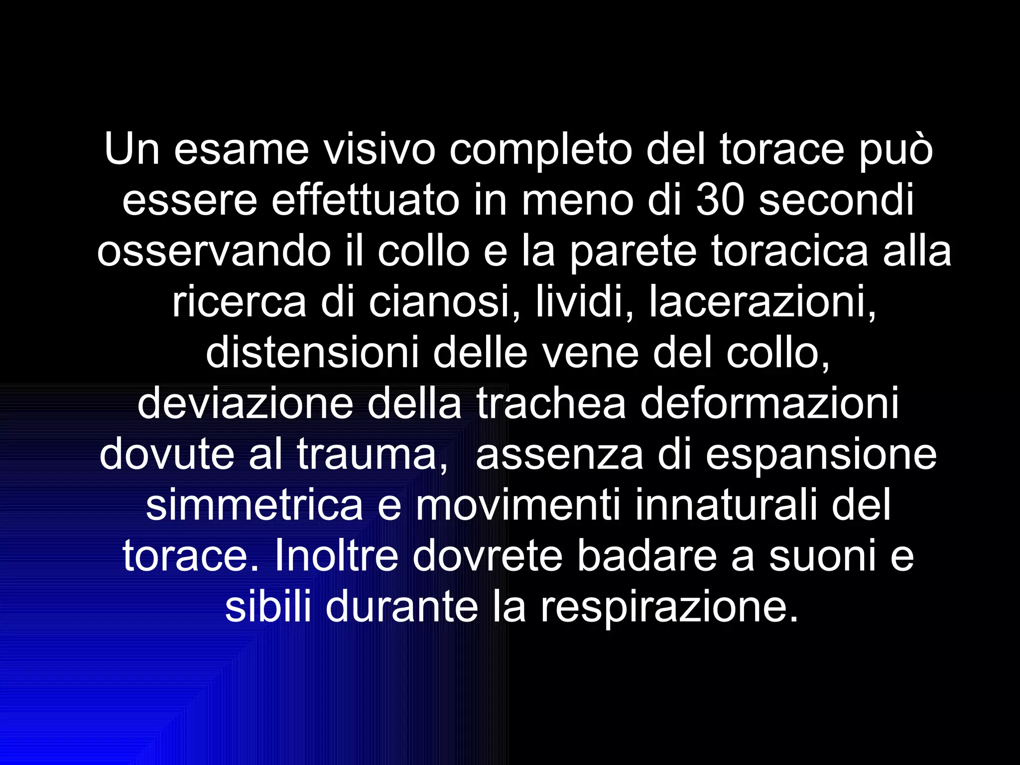 Trauma cranico toracico addominale | PPT