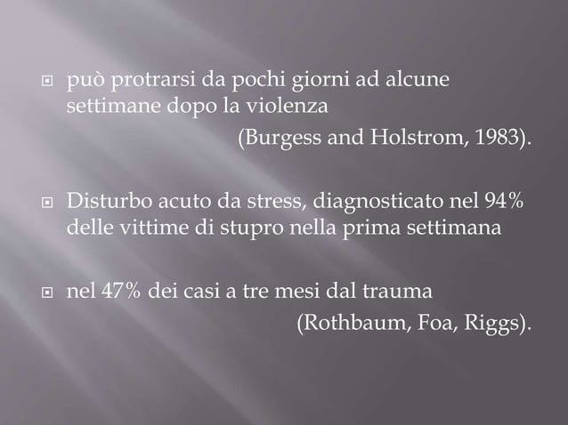 Trauma da abuso sessuale | PPT | Free Download