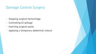 Trauma damage control | PPTX