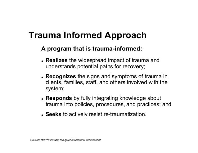 Trauma and De-Escalation