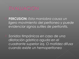 Trauma de abdomen | PPT