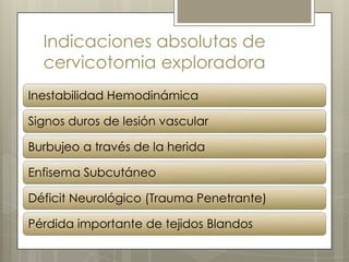 Trauma de cuello | PPTX