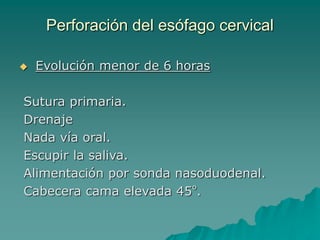 Clase Curso de Trauma - Traumatismo de Esófago | PPT