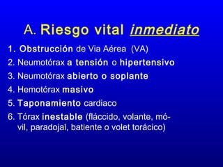 Trauma de torax | PPT