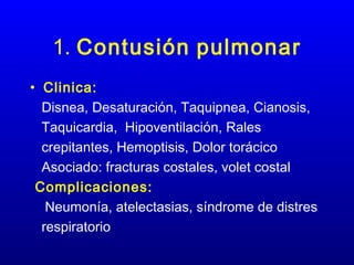 Trauma de torax | PPT