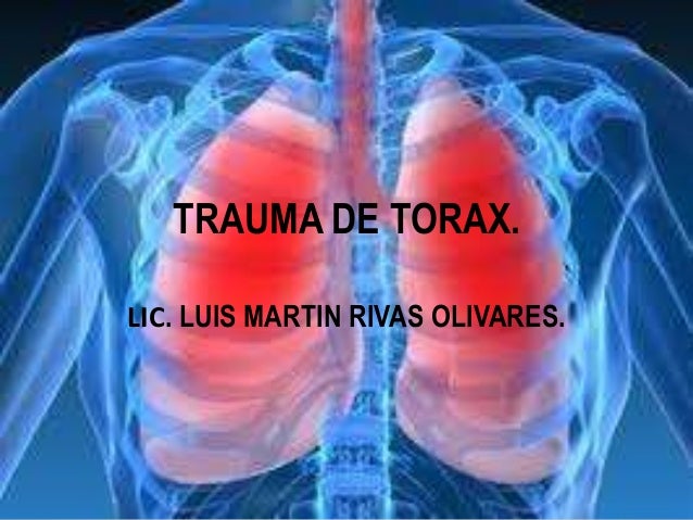 Cuidados De Enfermeria En Trauma Toracico - bankfeal