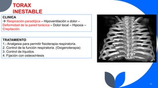 trauma de tórax - abierto/Cerrado - Tipos | PPTX