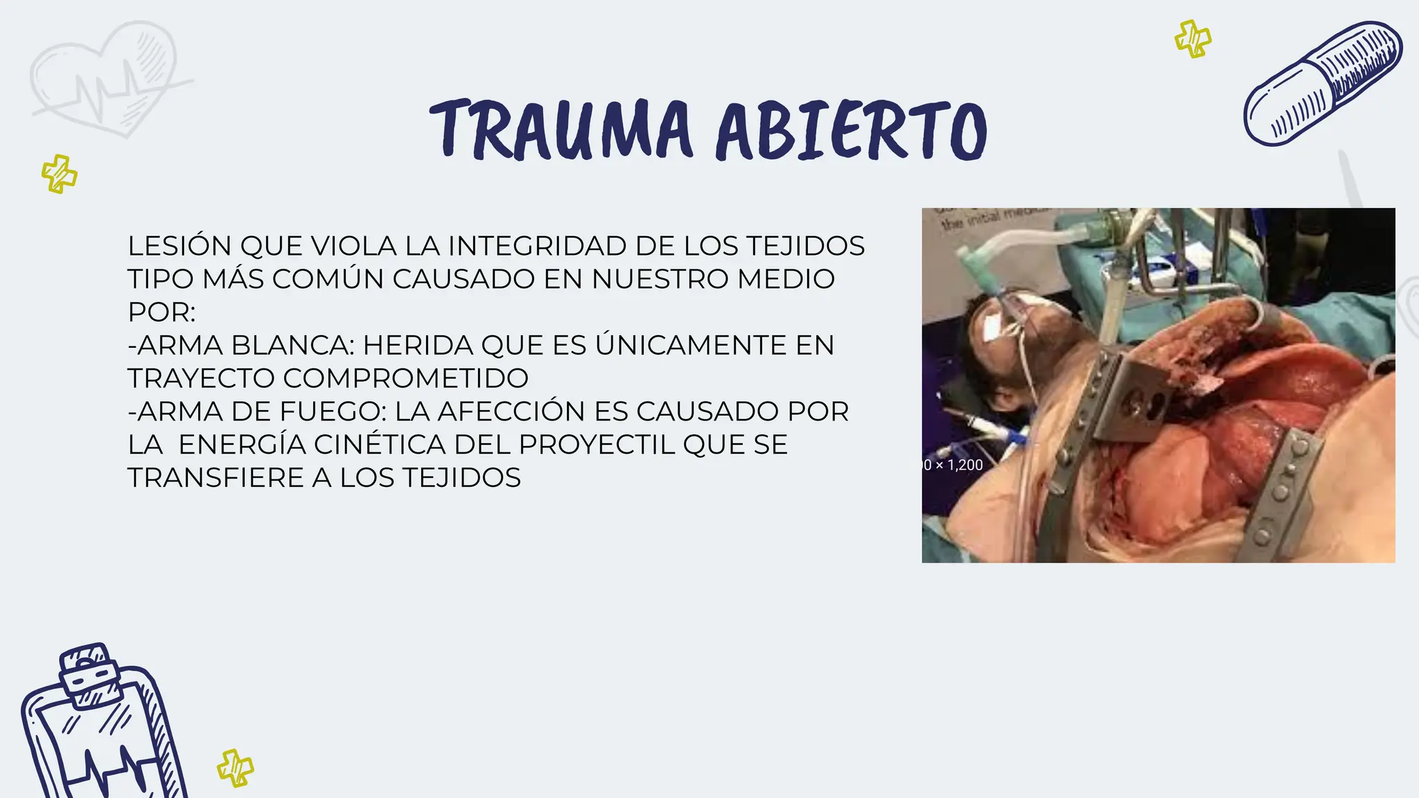 TRAUMA DE TORAX ABIERTO Y CERRADO presentación .pdf