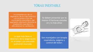 Trauma de tórax | PPTX