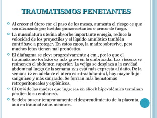 Trauma en embarazo 2015 | PPT