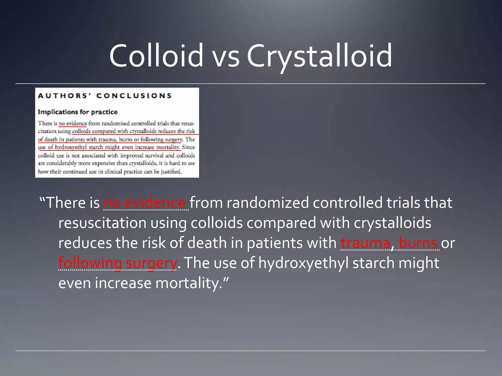 We shall not bleed to death - Fluid Resuscitation in Trauma | PPTX