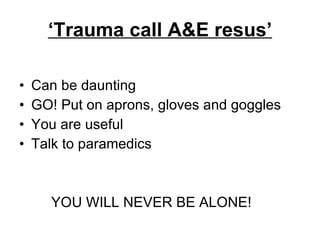 Trauma For Med Students | PPT
