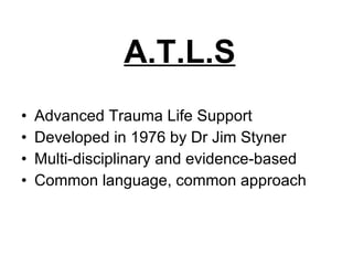 Trauma For Med Students | PPT