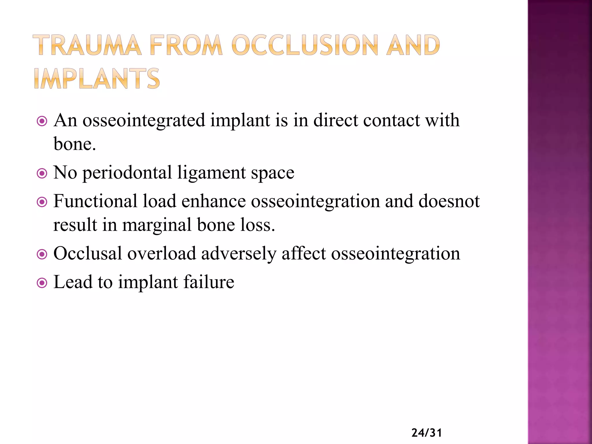 Trauma from occlusion | PPTX